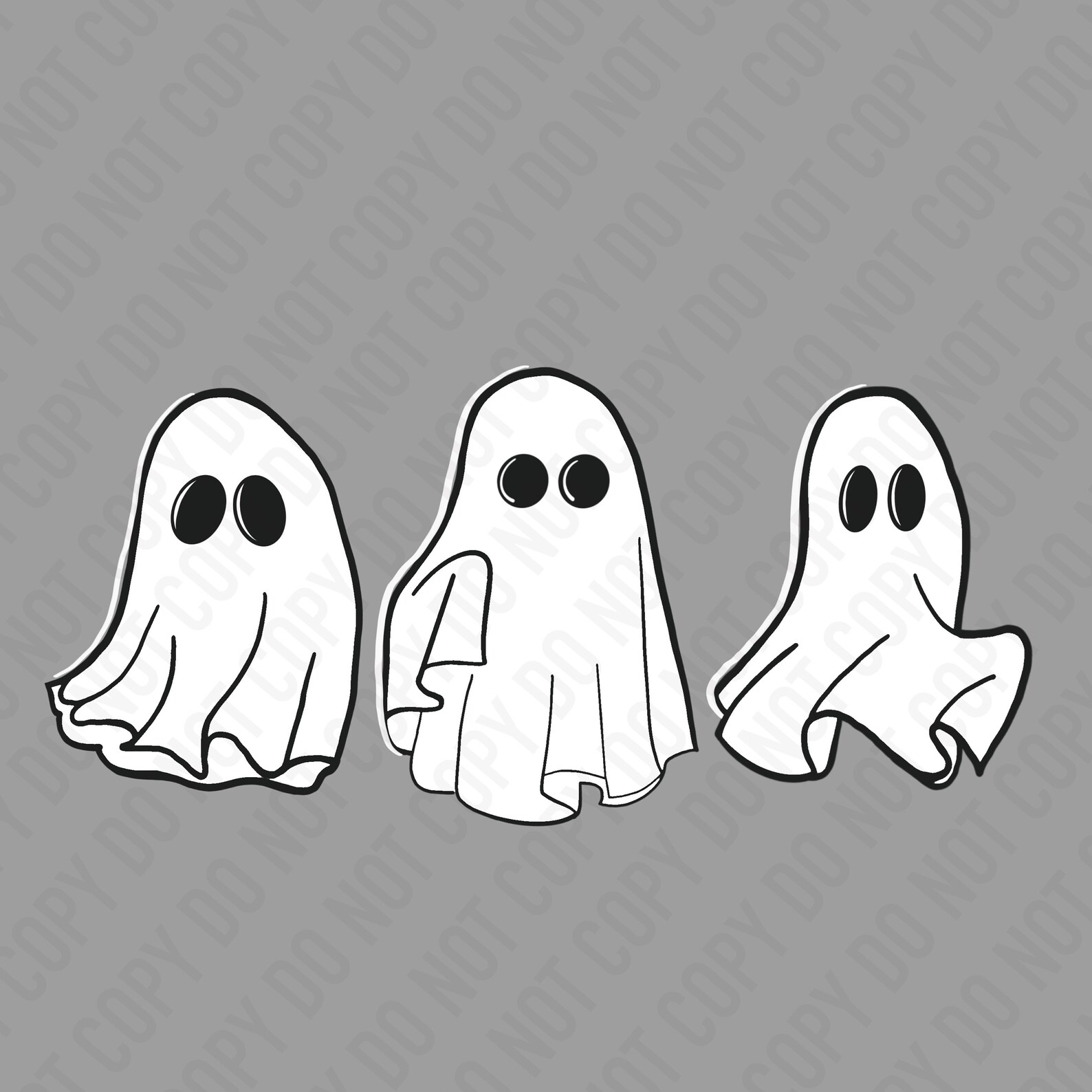 Ghosts Trio Digital Design / PNG - Etsy