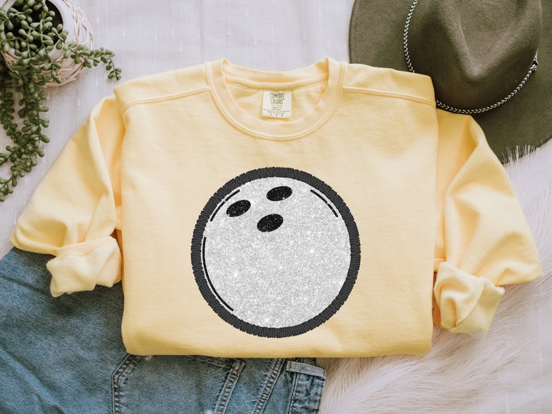 Patch Glitter Bowling Ball Digital Design / PNG - Etsy