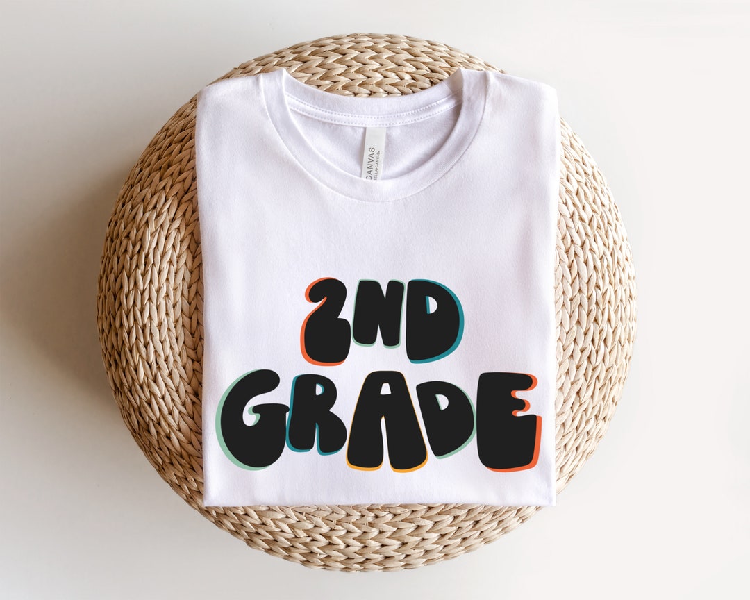 Colorful 2nd Grade Digital Design / PNG - Etsy