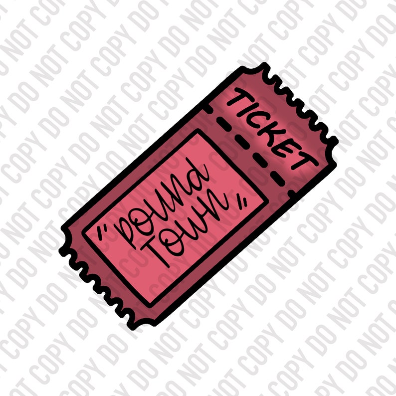 Ticket to Pound Town Digital Design / PNG - Etsy