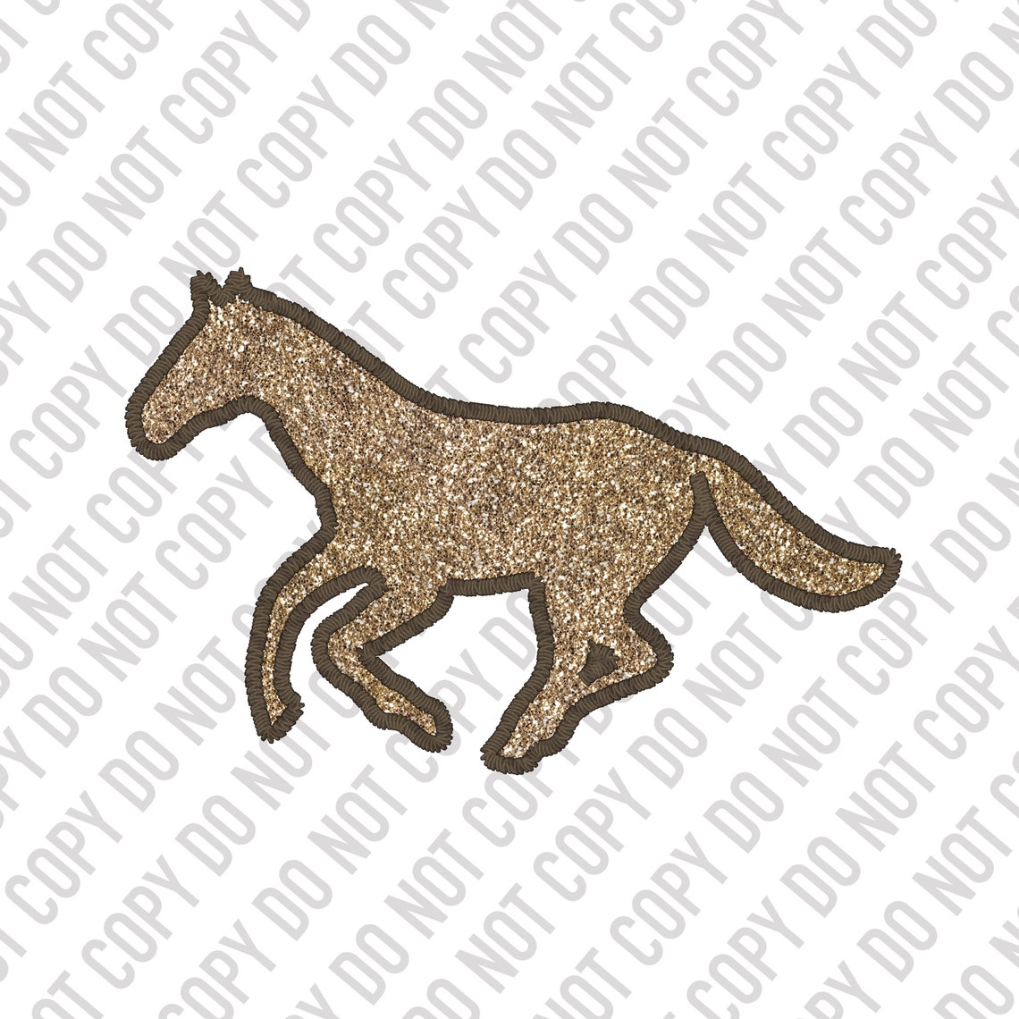 Patch Glitter Horse Digital Design / PNG - Etsy