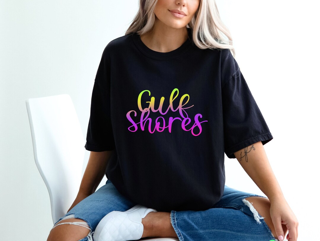 Blended Neon Gulf Shores Digital Design / PNG - Etsy