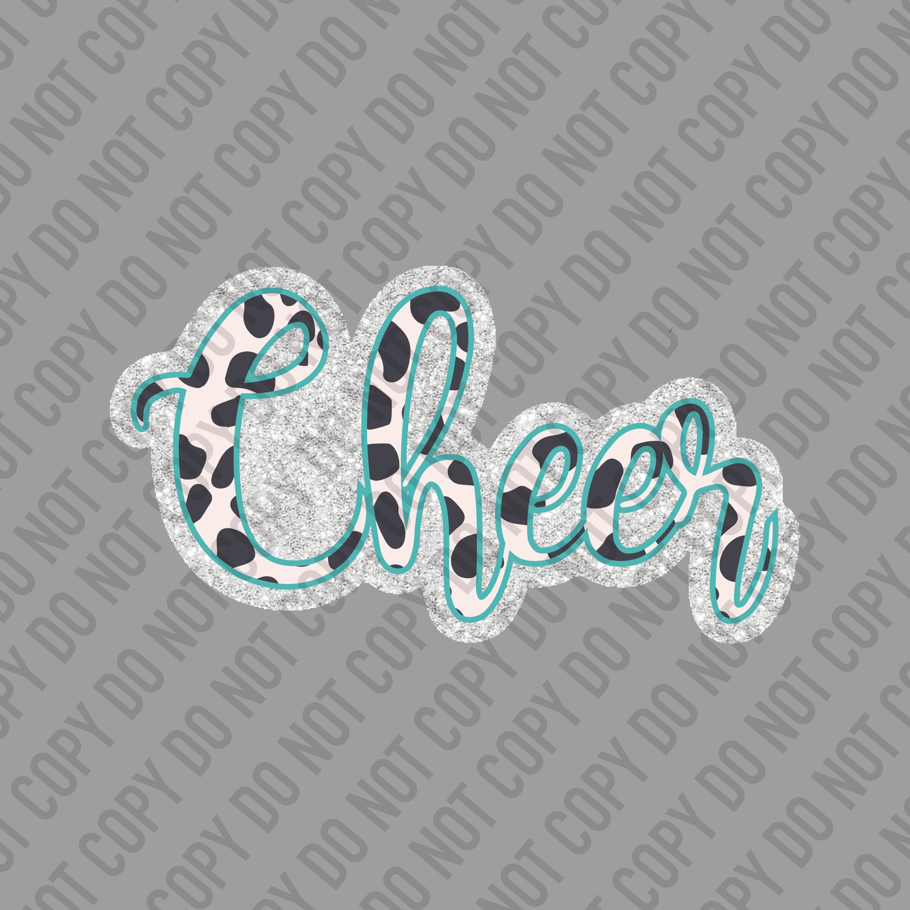 Glitter Cow Cheer Digital Design / PNG - Etsy