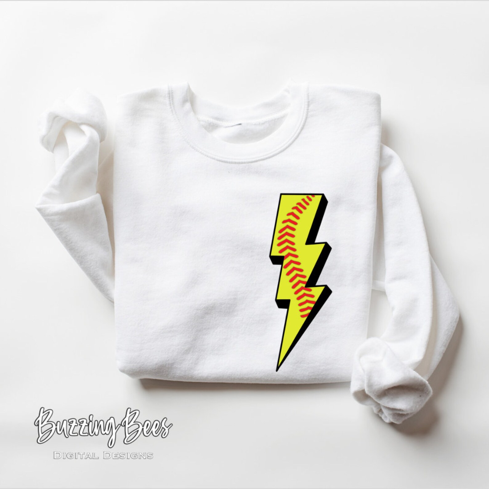 Bolt Softball Digital Design / PNG - Etsy