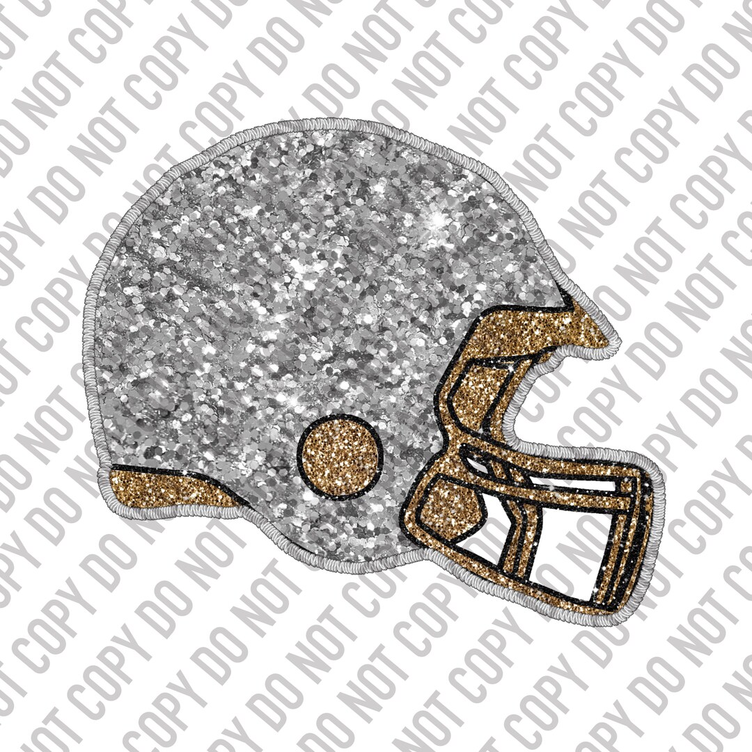 Patch Glitter Football Helmet Digital Design / PNG - Etsy