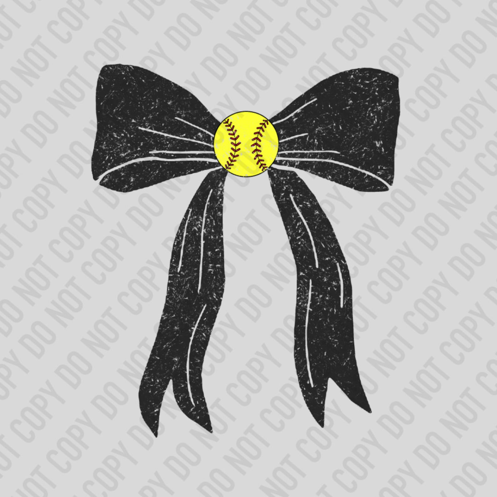 Distressed Bow Softball Digital Design / PNG - Etsy