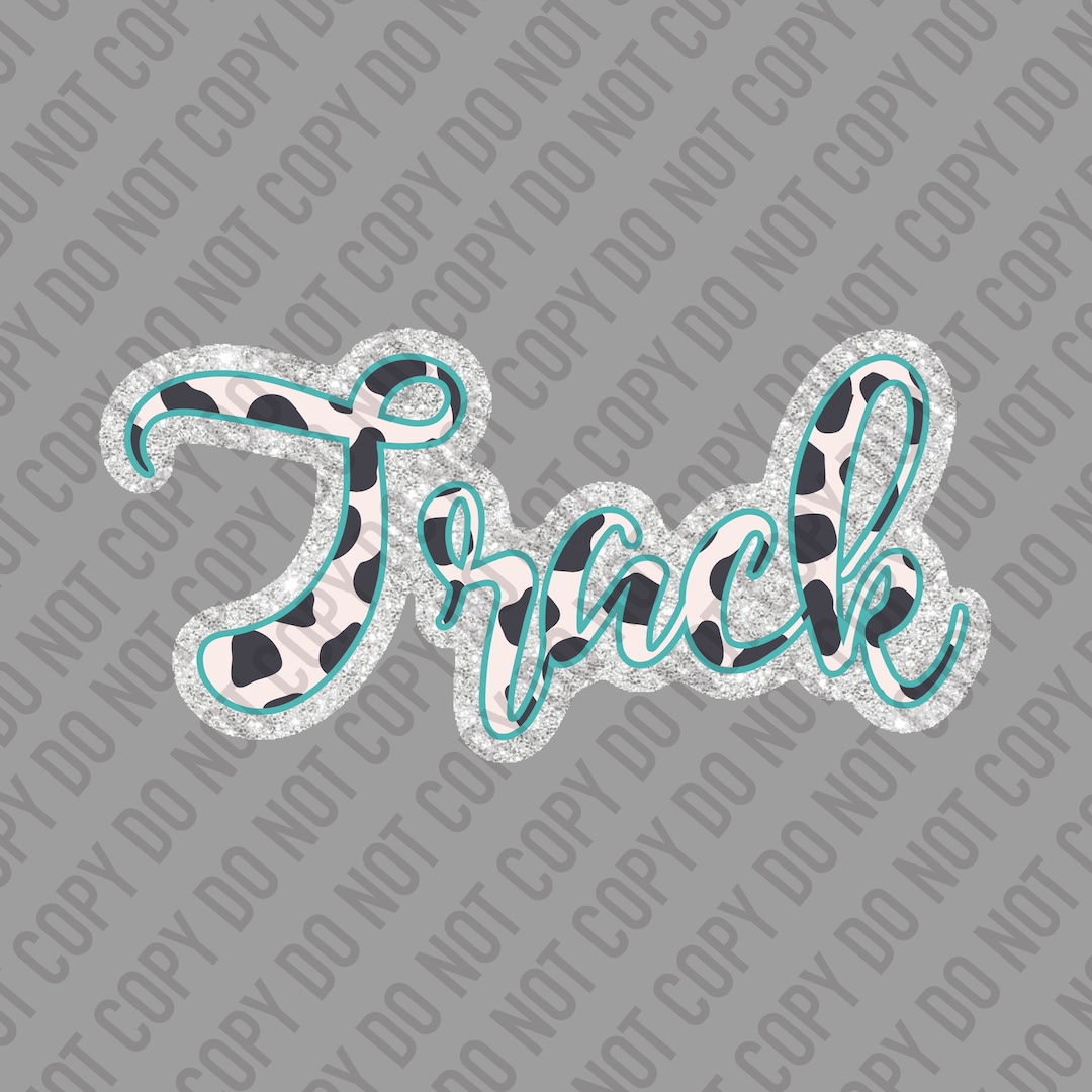 Glitter Cow Track Digital Design / PNG - Etsy