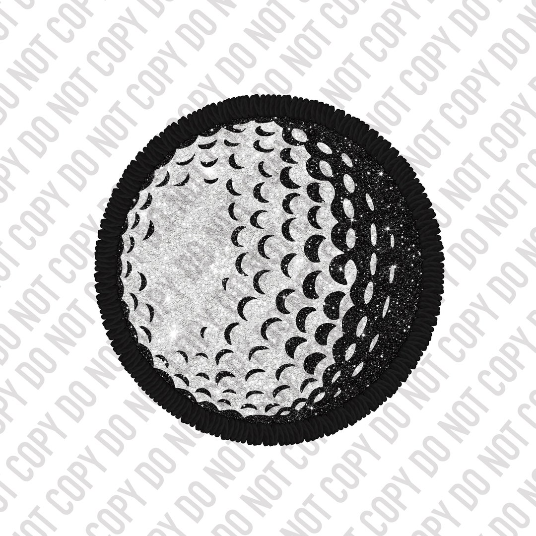 Patch Glitter Golf Ball Digital Design / PNG - Etsy