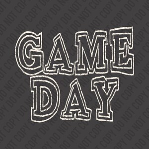 Distressed Off-white Game Day Digital Design / PNG - Etsy