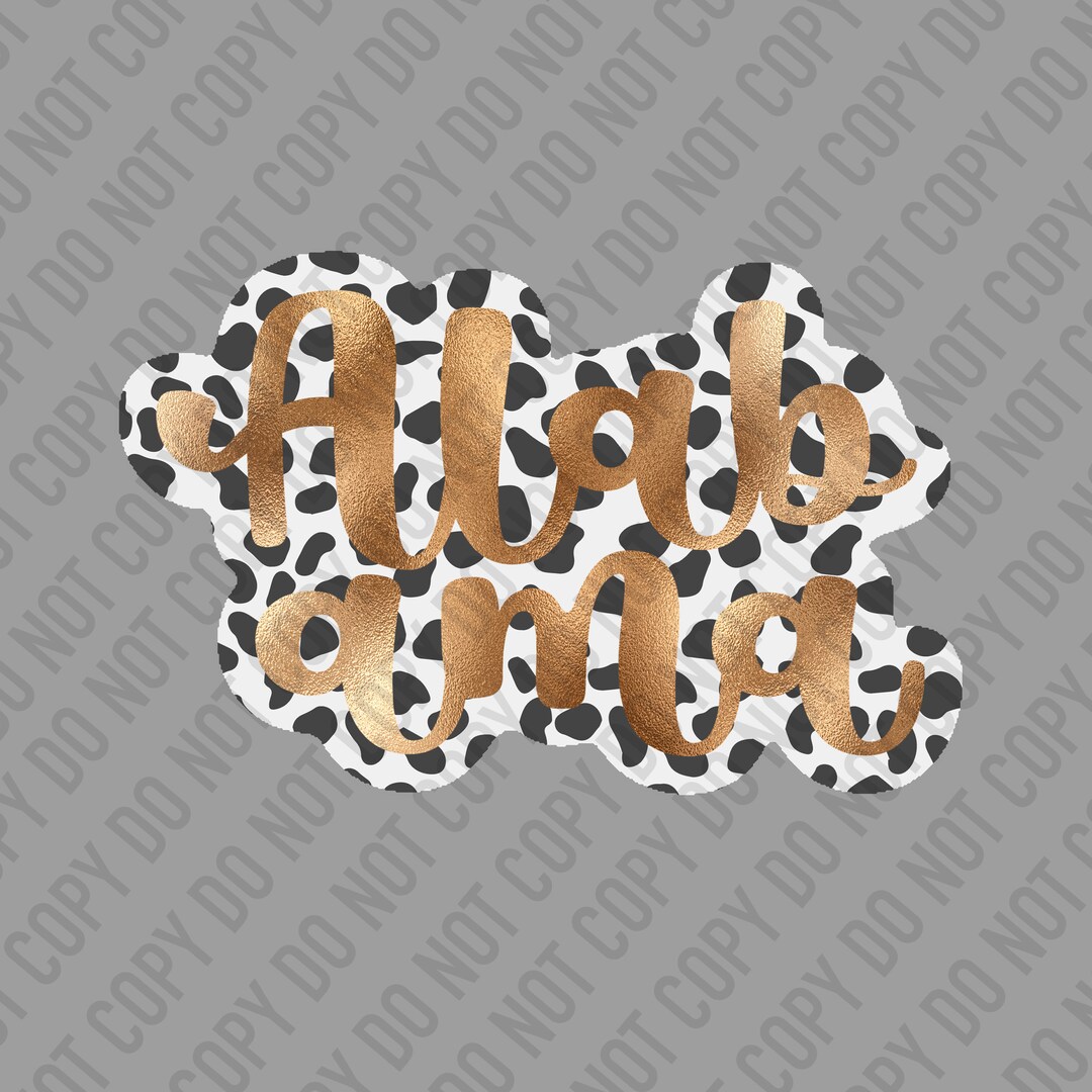 Foil Cow Alabama Digital Design / PNG - Etsy