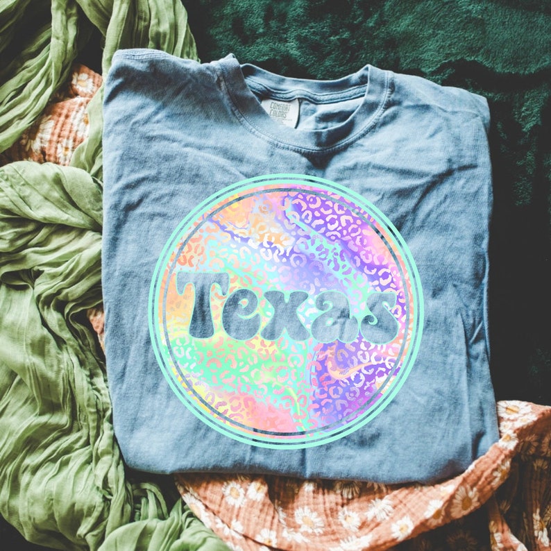 Pastel Leopard Texas Digital Design / PNG - Etsy