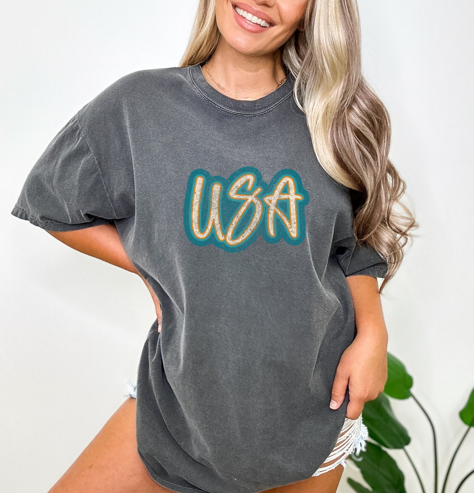 Retro Distressed USA Digital Design / PNG - Etsy