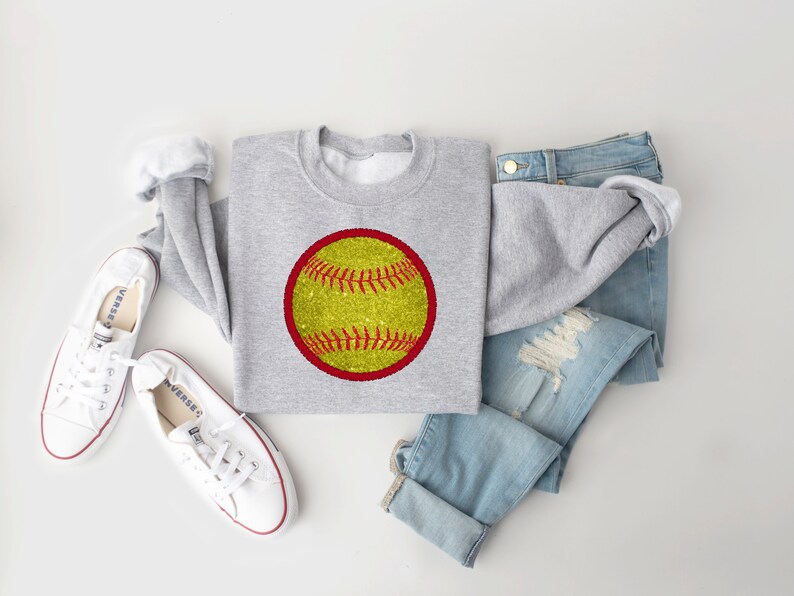 Patch Glitter Softball Digital Design / PNG - Etsy