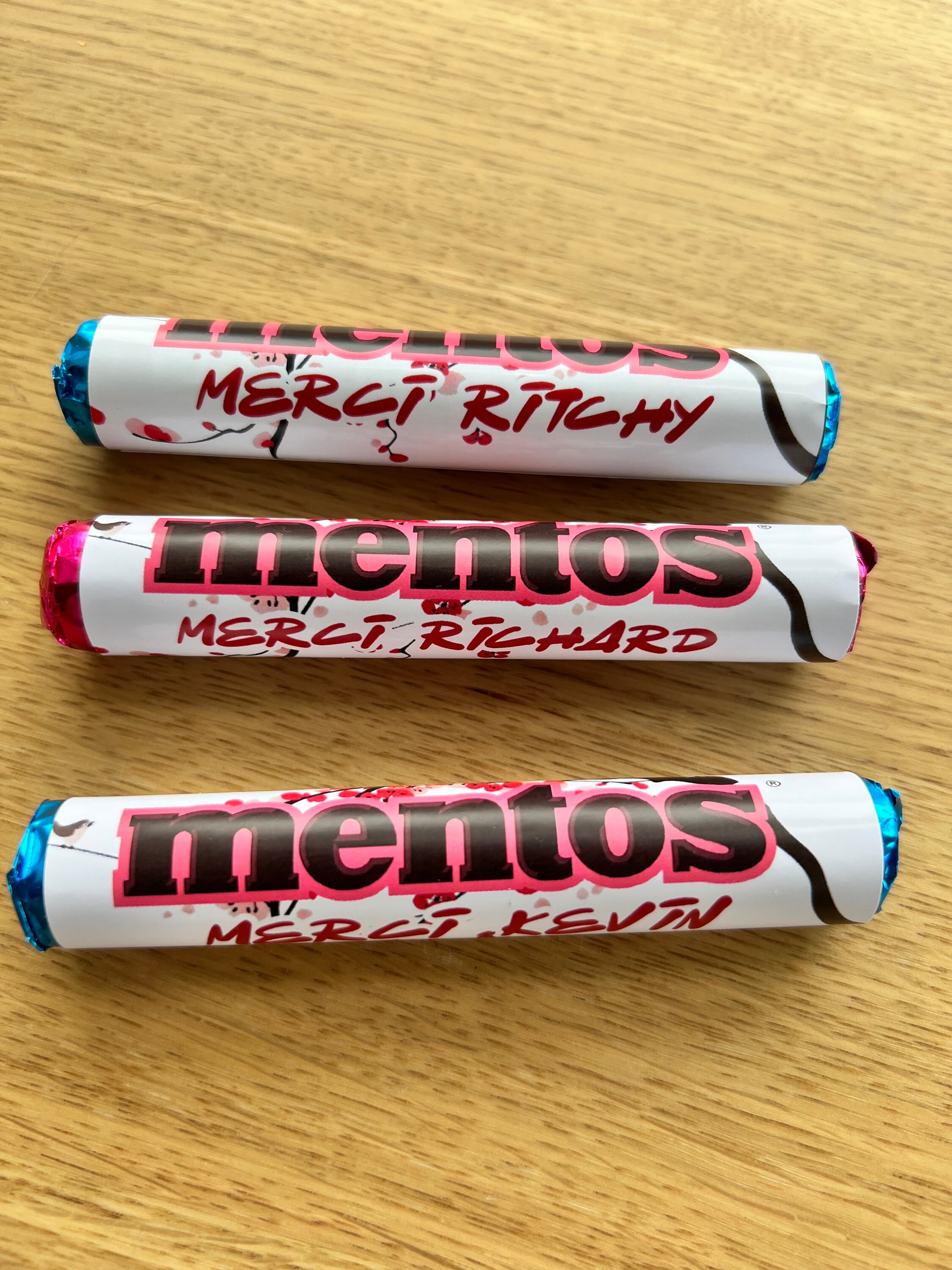 Mentos 100 % Personnalisés Sur Votre Thème Pour Anniversaires, Fêtes ...