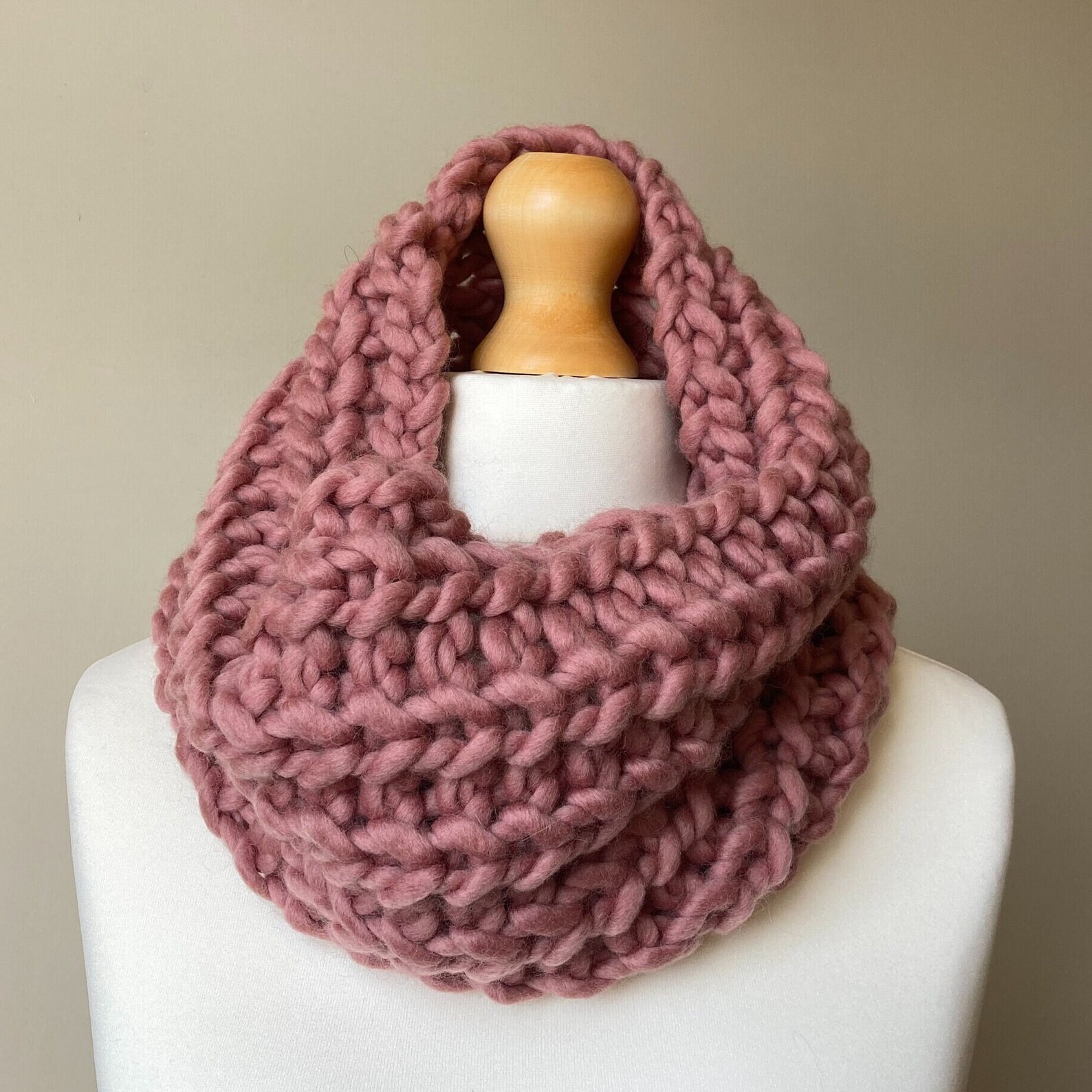 Handknit Cosy Wool Snood - Etsy