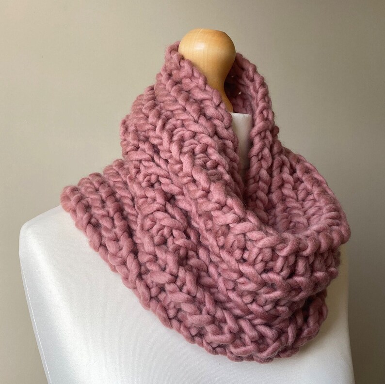 Handknit Cosy Wool Snood - Etsy