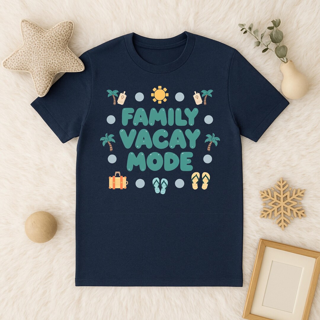 Family Vacay Mode Shirt, Family Vacation T-shirt, Matching Family Trip ...