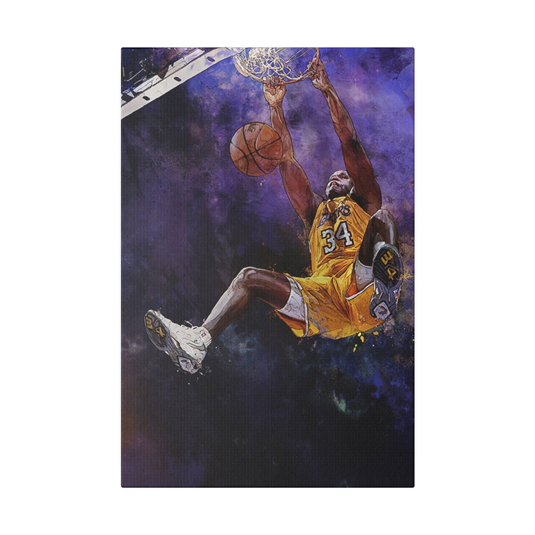 Shaquille O'neal Canvas Wall Art Shaquille O'neal Wall Art Shaquille O ...