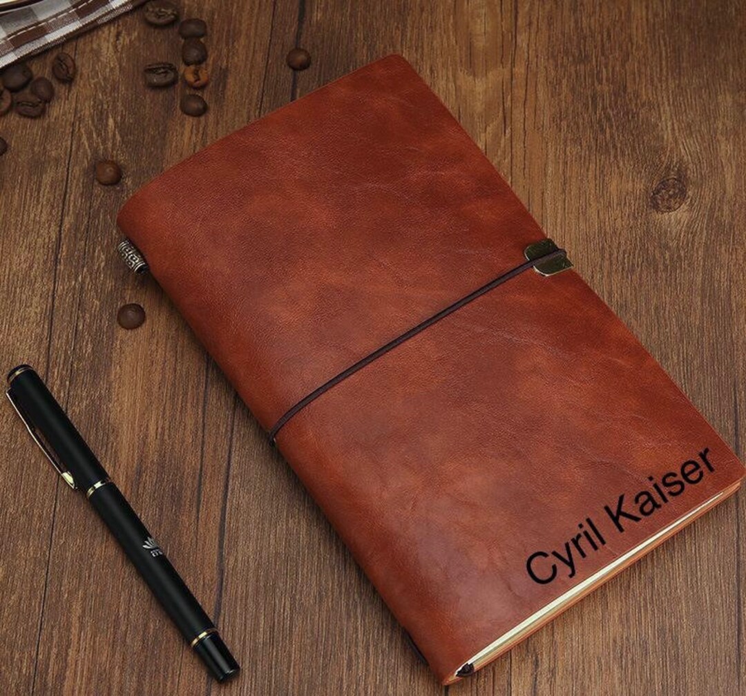 Customized False Leather Journal Personalised Journal Handmade Engrave ...