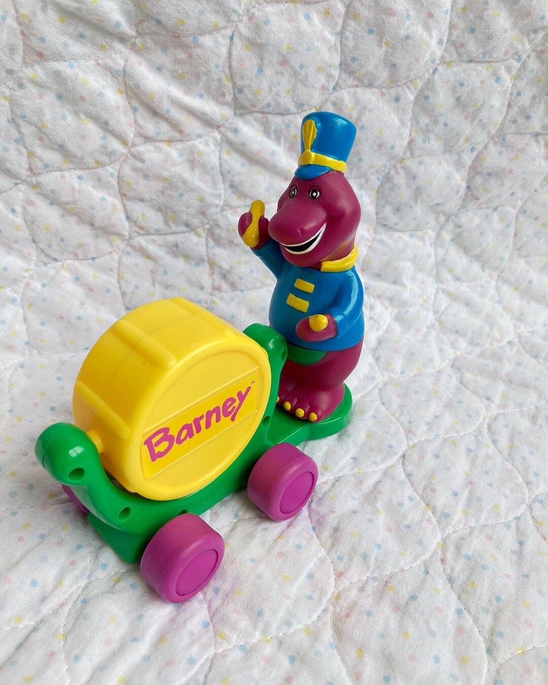 90s Vintage Barney Marching Band on Wheels Toy Fair Condition - Etsy