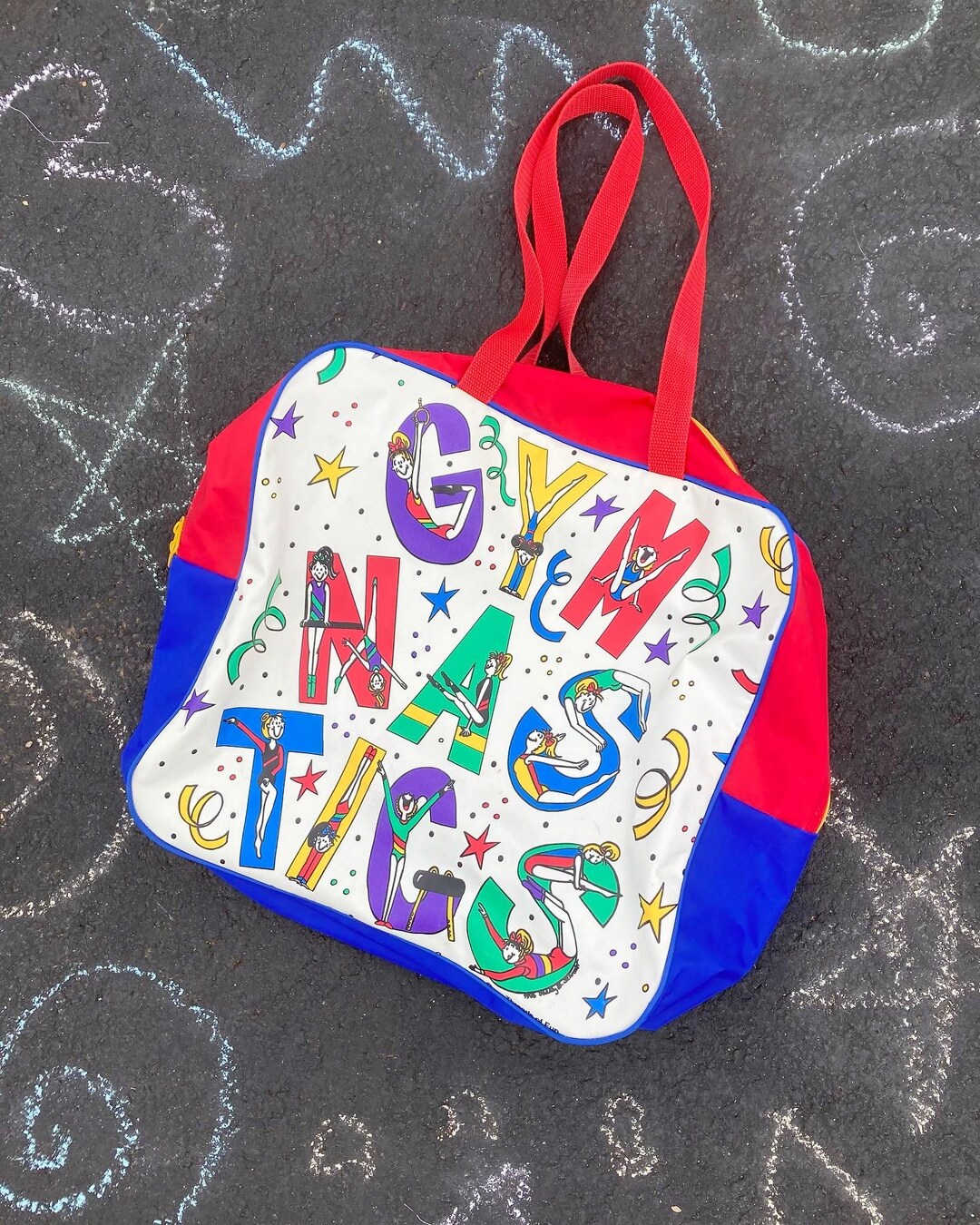80s Vintage Colorblock Gymnastics Duffel Bag - Etsy