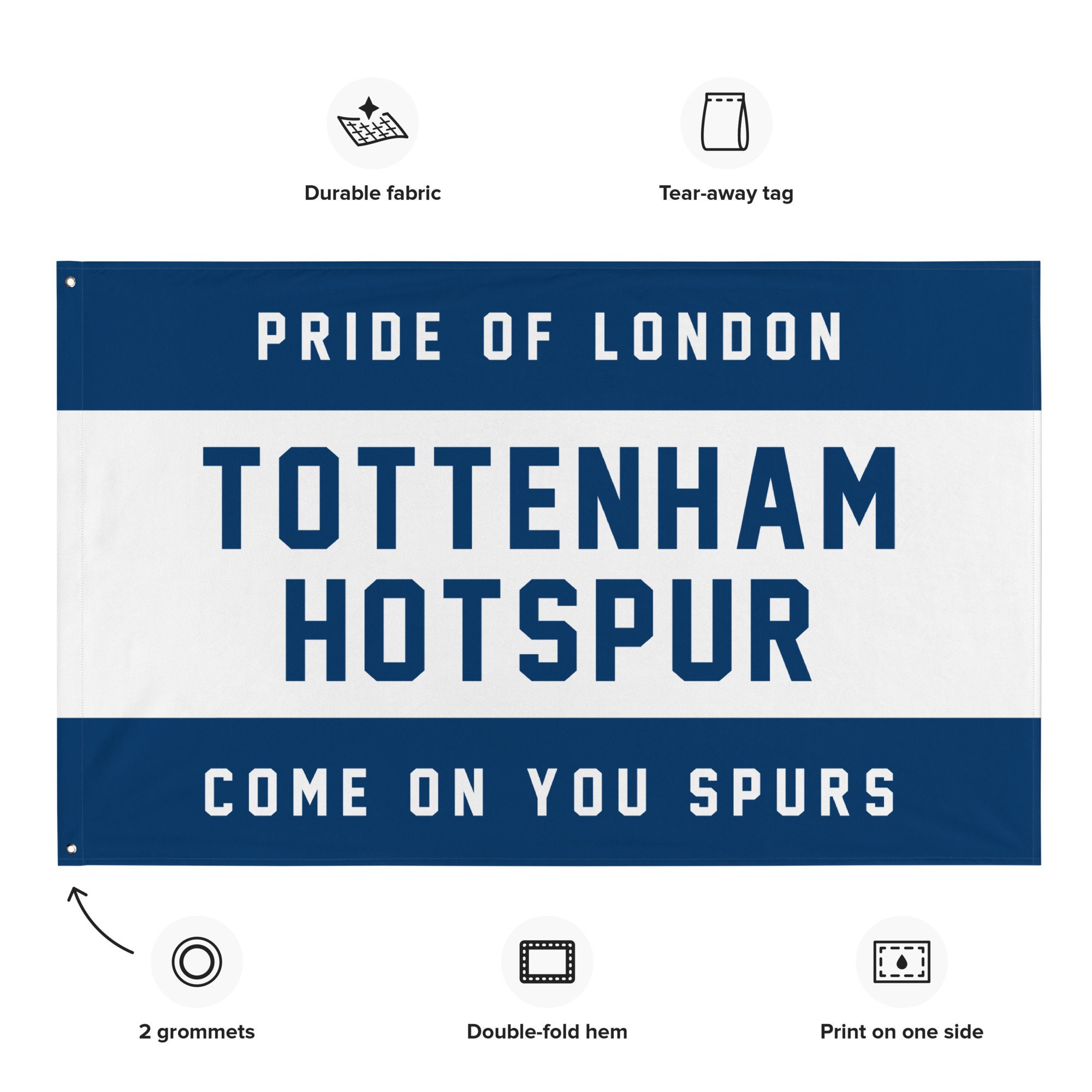 Spurs Tottenham Hotspur Football Flag Football Banner COYS Premier ...
