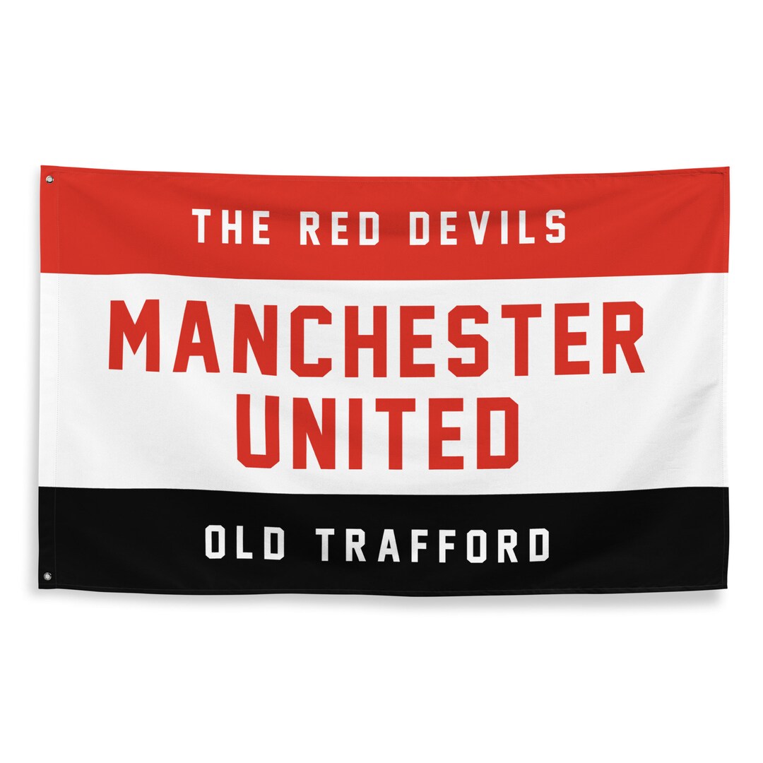 Manchester United Football Flag Football Banner MUFC Old Trafford ...