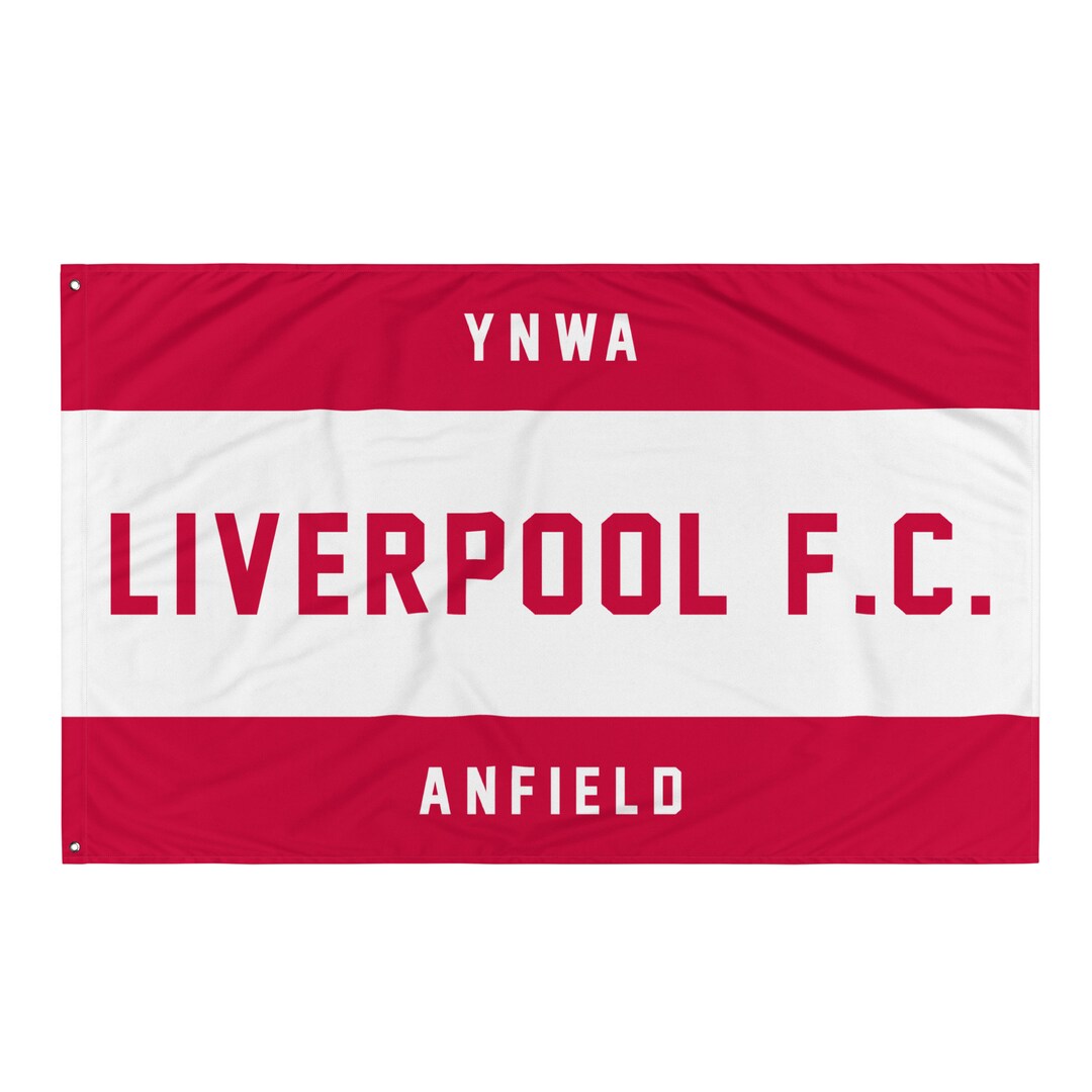 Liverpool FC YNWA Anfield Three Stripes Football Flag Banner Football ...