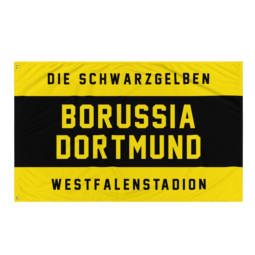 Borussia Dortmund Football Flag Banner BVB Bundesliga Champions League ...