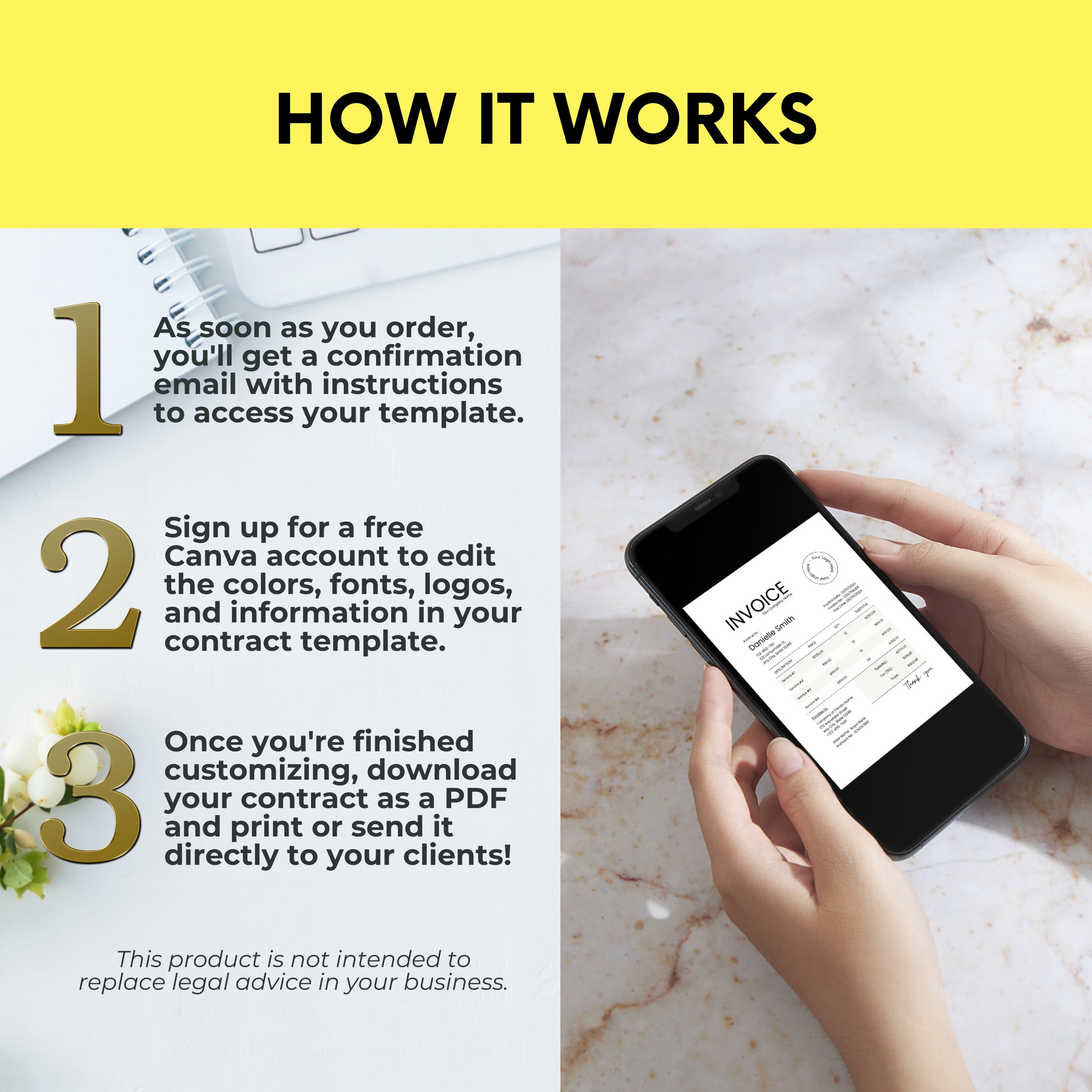 Influencer Contract Template Kit UGC Contract Forms User Generated ...