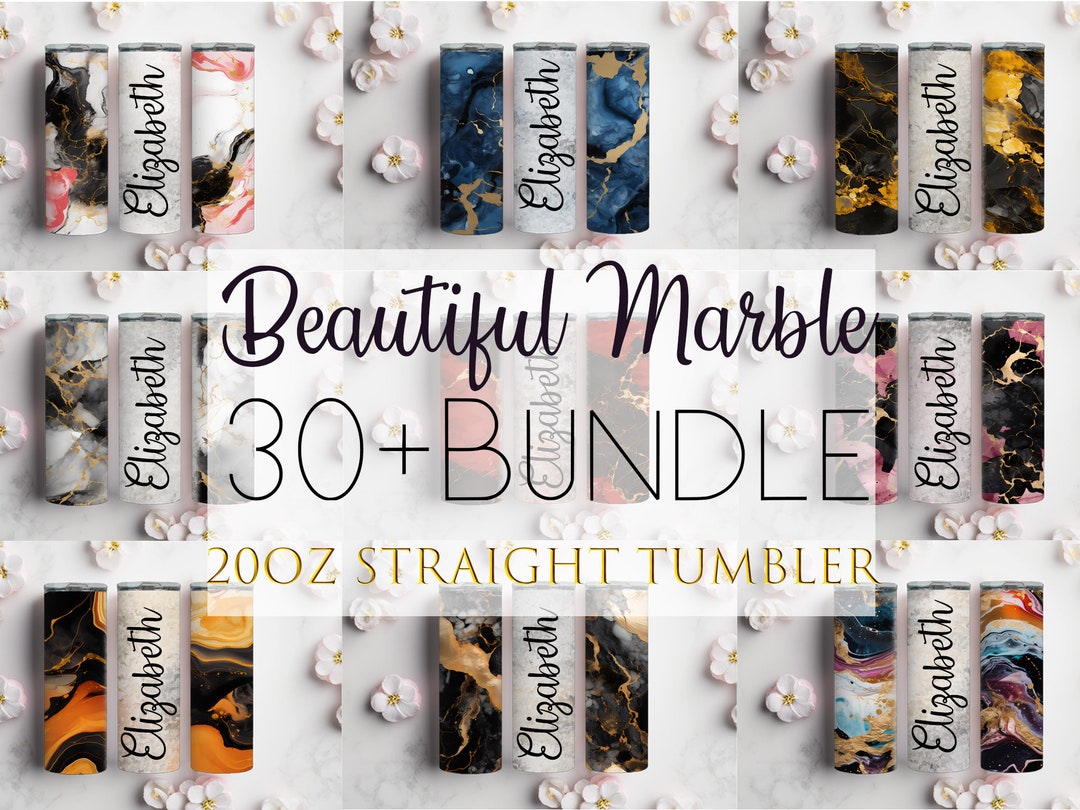 150+ Add Your Own Name Sublimation Marble Bundle Tumbler Seamless ...