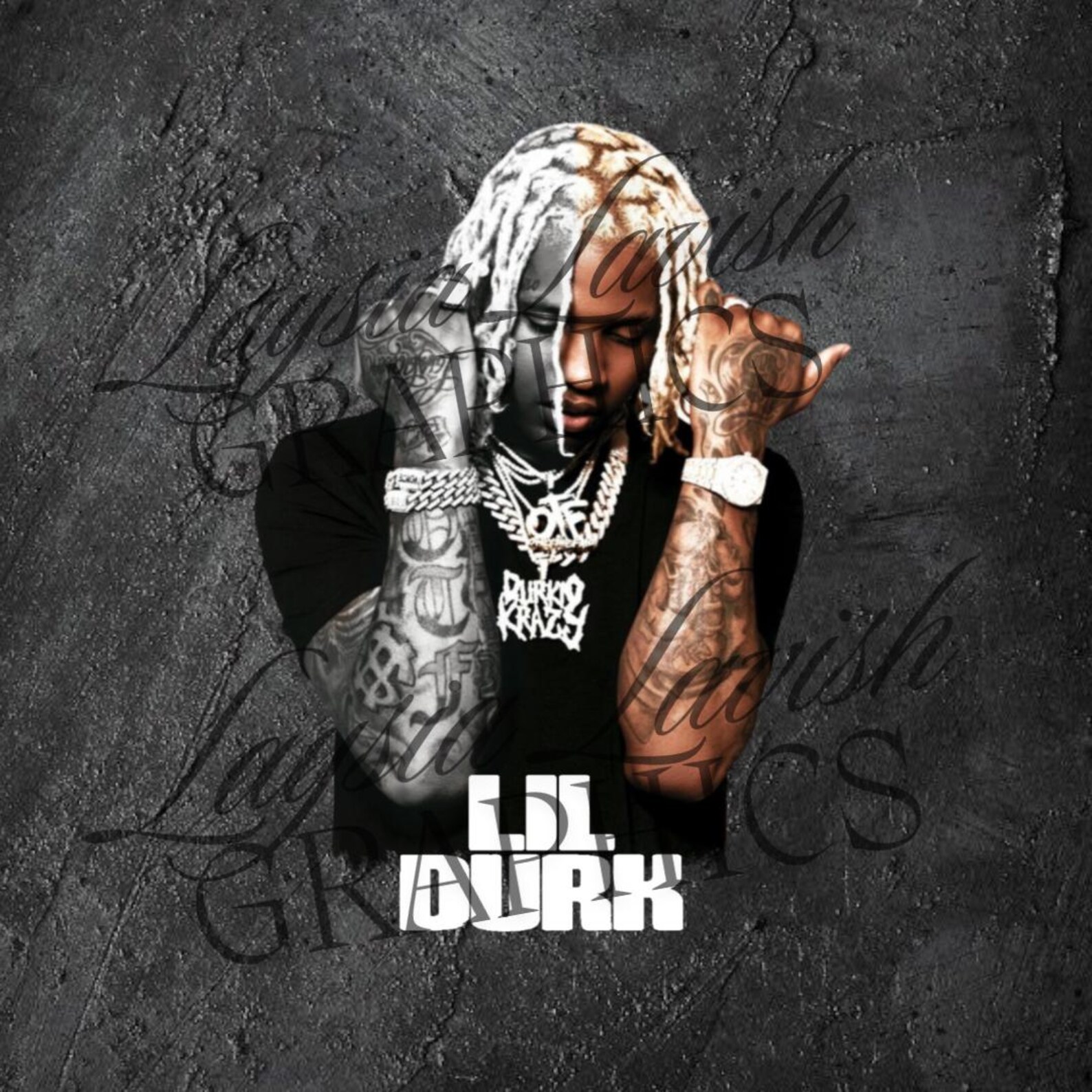 Lil Durk Graphic T-shirt Design PNG |tee Shirt Design | Instant ...