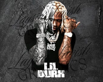 Lil Durk Ready to Print Rap T Shirt Design Print Ready Lil Durk Graphic ...