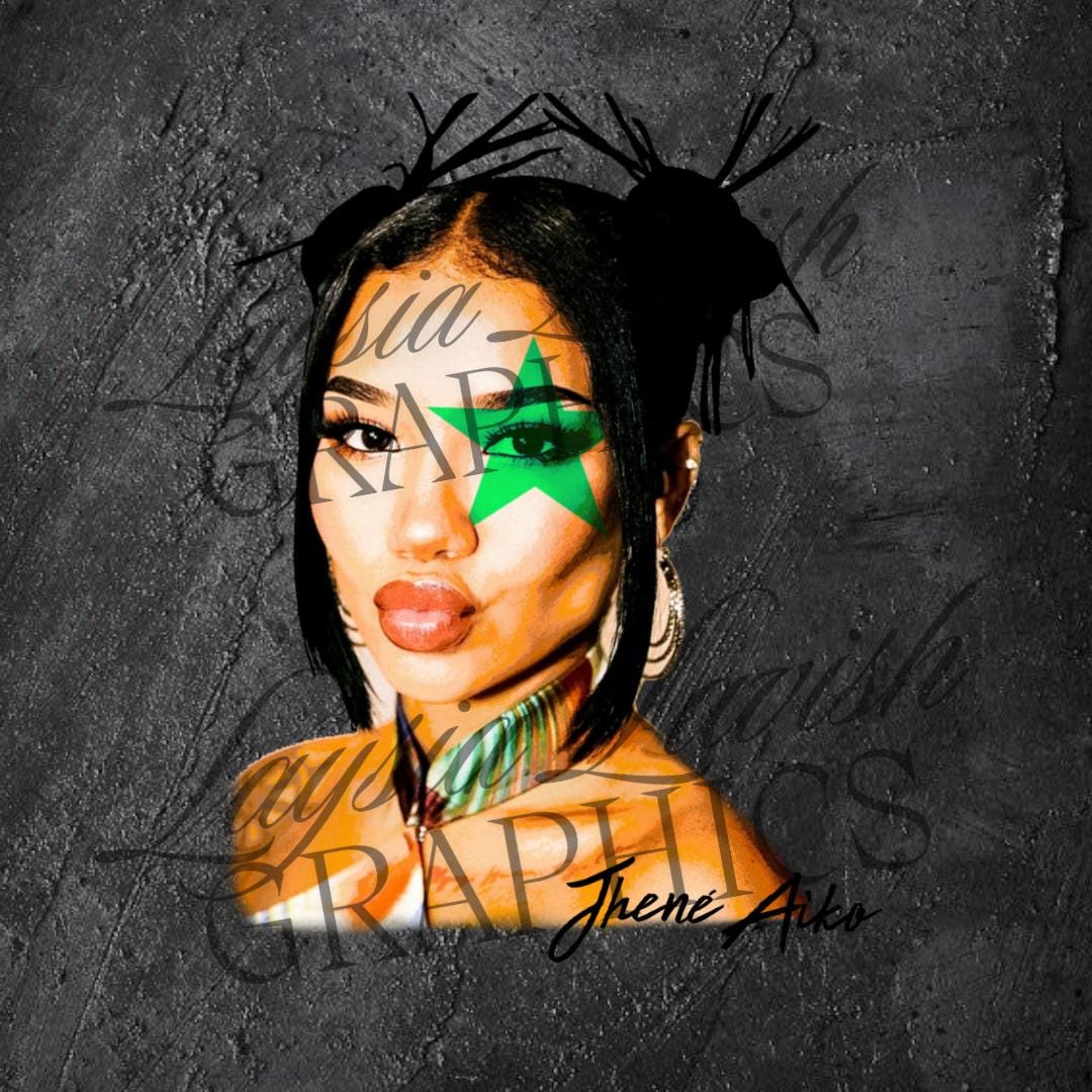 Jhene Aiko Graphic T-shirt Design PNG (instant Download) - Etsy
