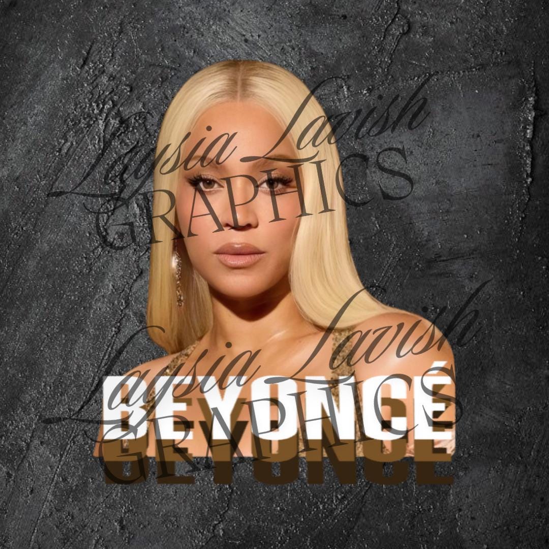 Beyoncé Graphic T-shirt Design PNG |tee Shirt Design | Instant Download ...
