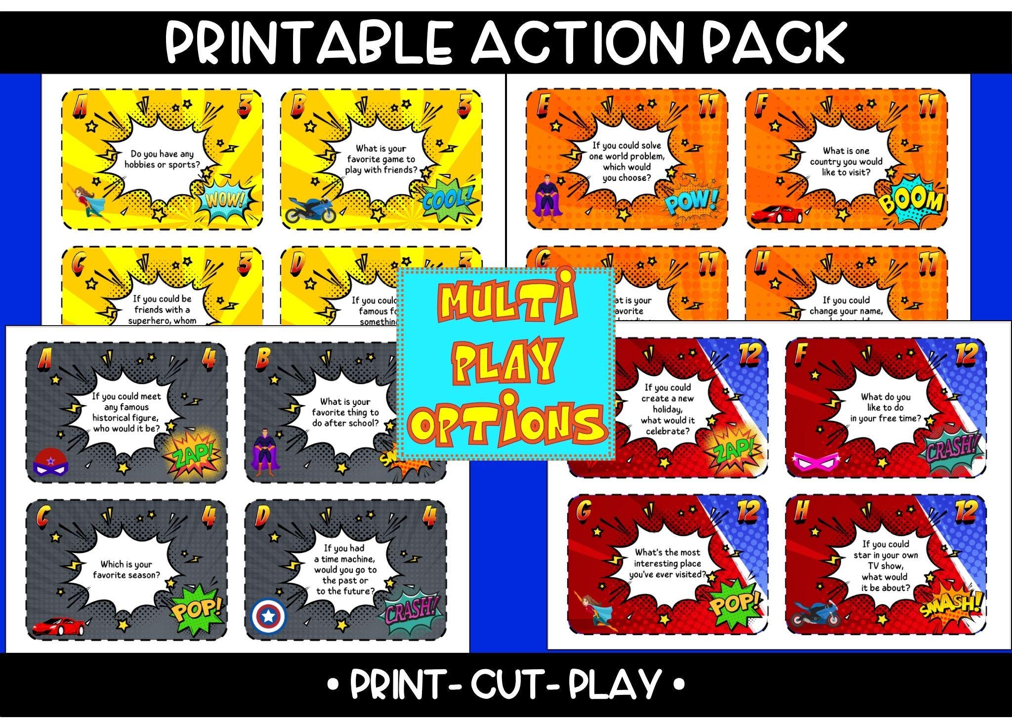 Superhero Icebreaker Cards: Classroom Team Building Activity (printable ...