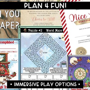 Christmas Escape Room: Santa's Sleigh Tracker, Holiday Puzzle ...