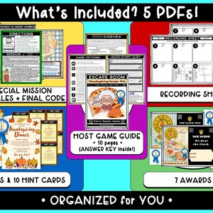 Thanksgiving Escape Room: Grandma's Recipe Puzzle (printable) - Etsy