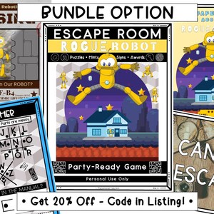 Movement Cards for Kids – Rogue Robot Game - Printable Kit – Yoga Class ...