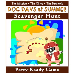 Summer Fun Scavenger Hunt for Kids - Printable Dog Days Indoor Treasure ...