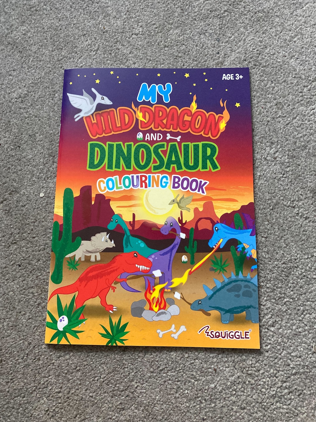 My Wild Dragon and Dinosaur Colouring Book - Etsy