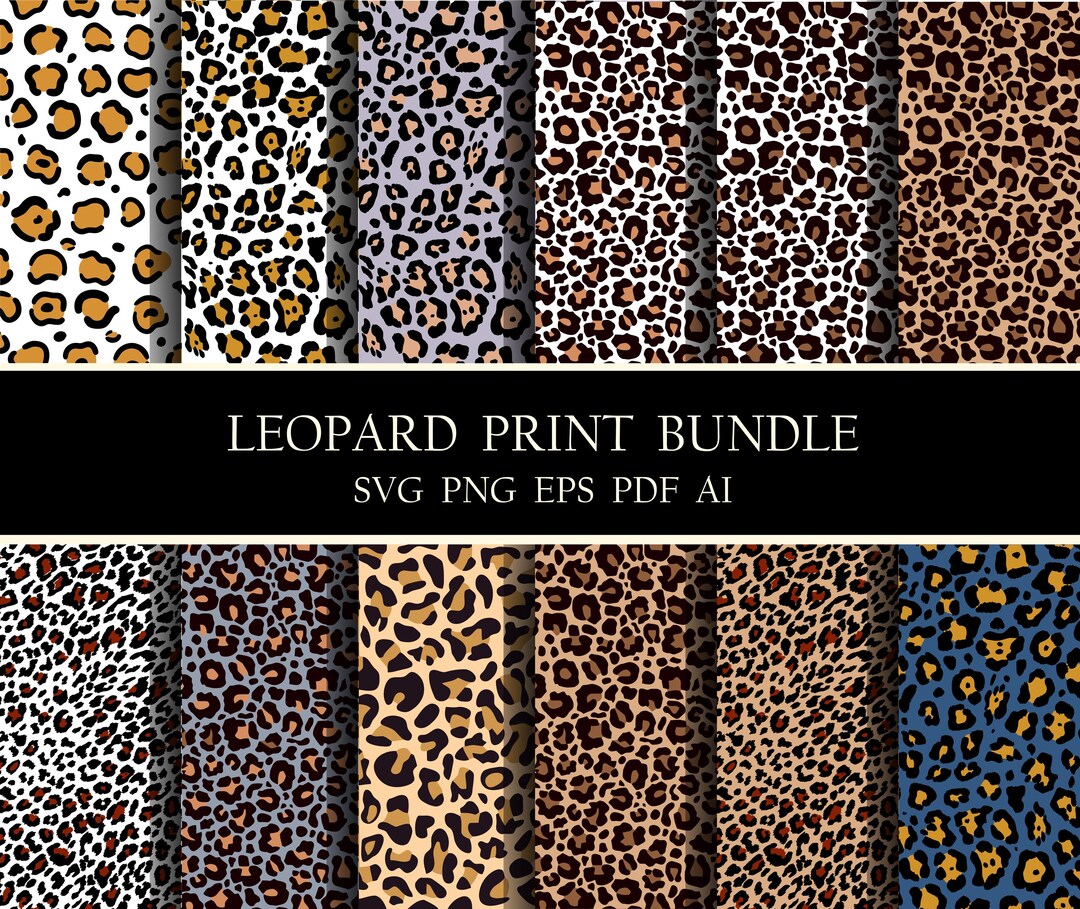 Leopard Print SVG Bundle, Cheetah Print SVG Bundle, Leopard Svg ...