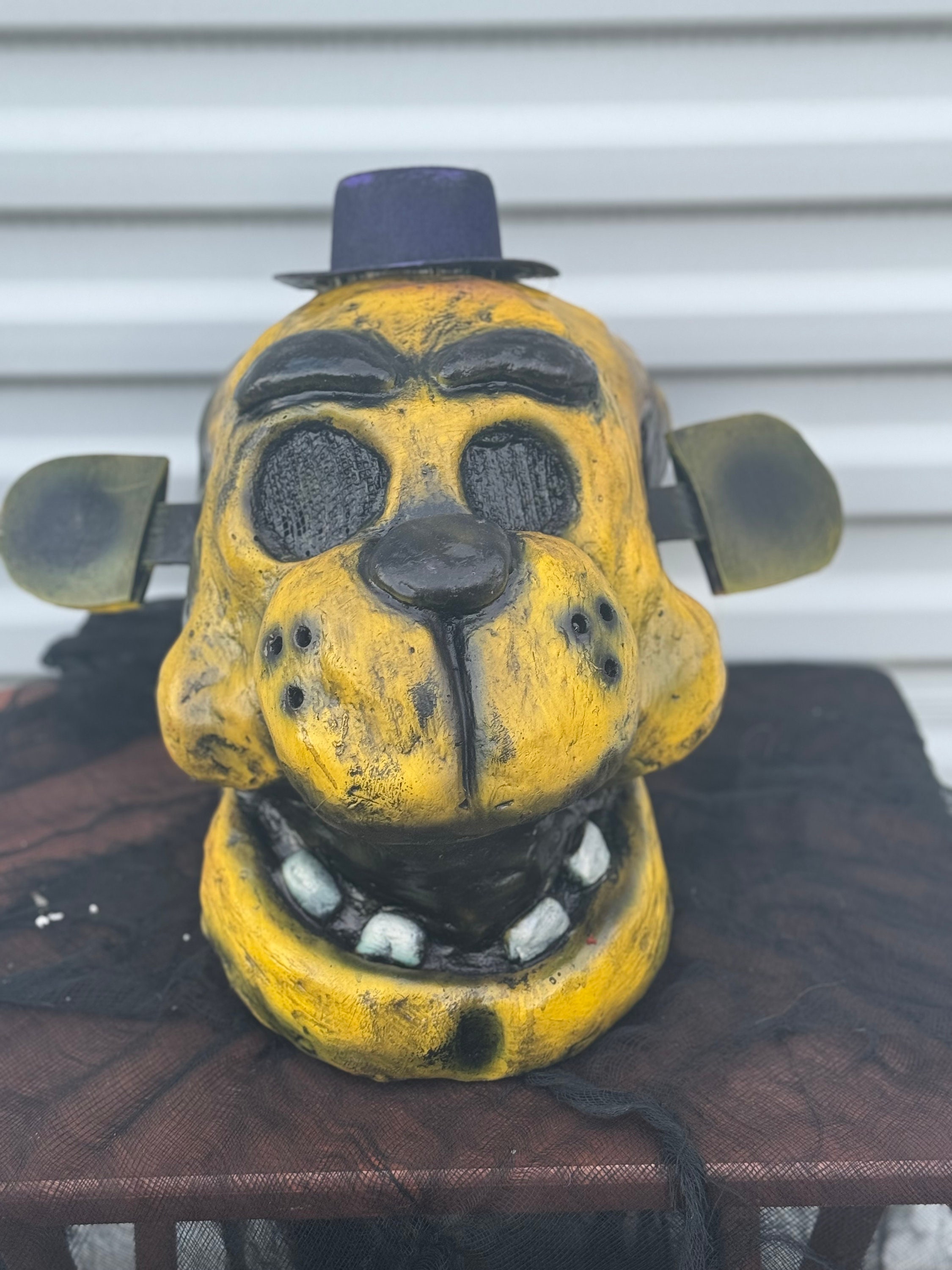 Five Nights at Freddy’s Mask Golden Frebby Latex Half Mask, Scary ...