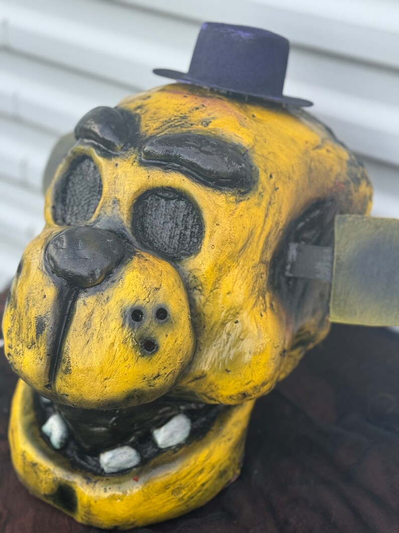 Five Nights at Freddy’s Mask Golden Frebby Latex Half Mask, Scary ...