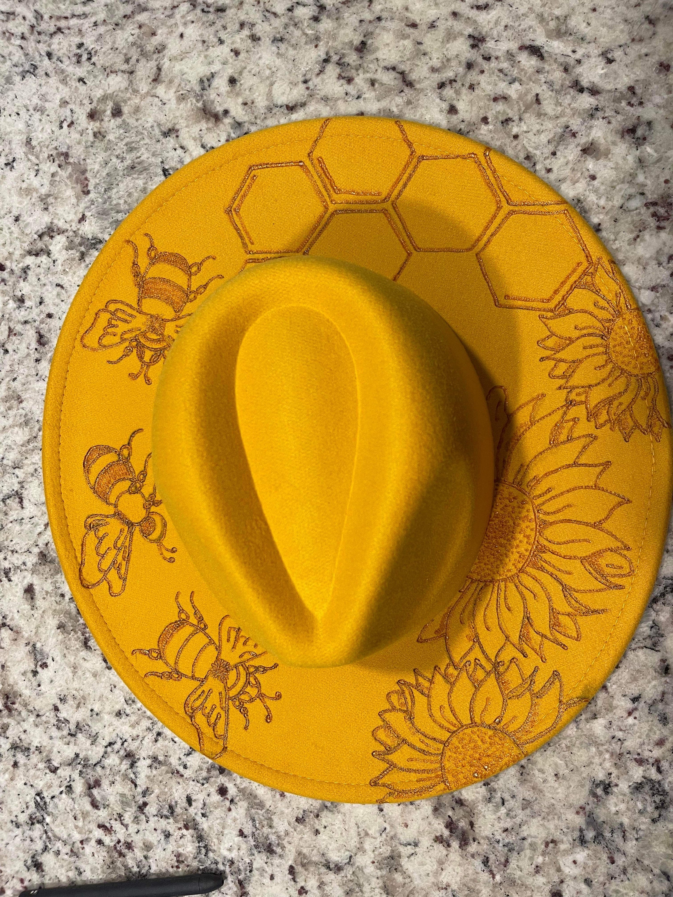 Custom Hand Burned Hat- One Sold per Month - Etsy