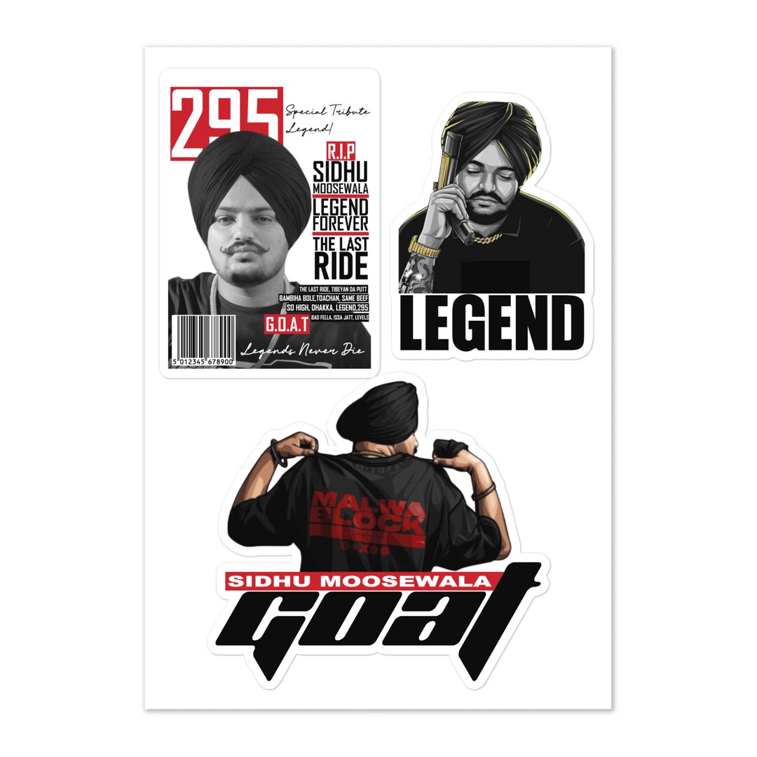 Moosewala Stickers Legend - Etsy