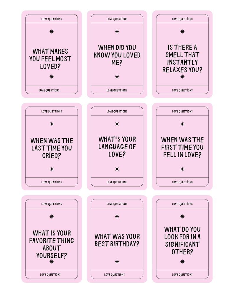 Couple Question Cards, Couple Conversation Questions, Relationship ...