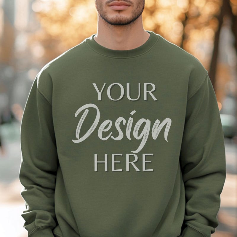 Sweatshirts Army Green - Etsy