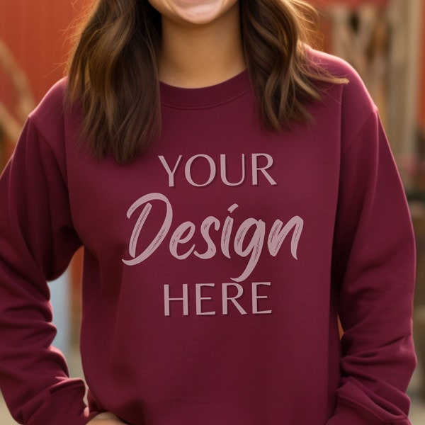 Womens Fall Sweatshirt Maroon - Etsy