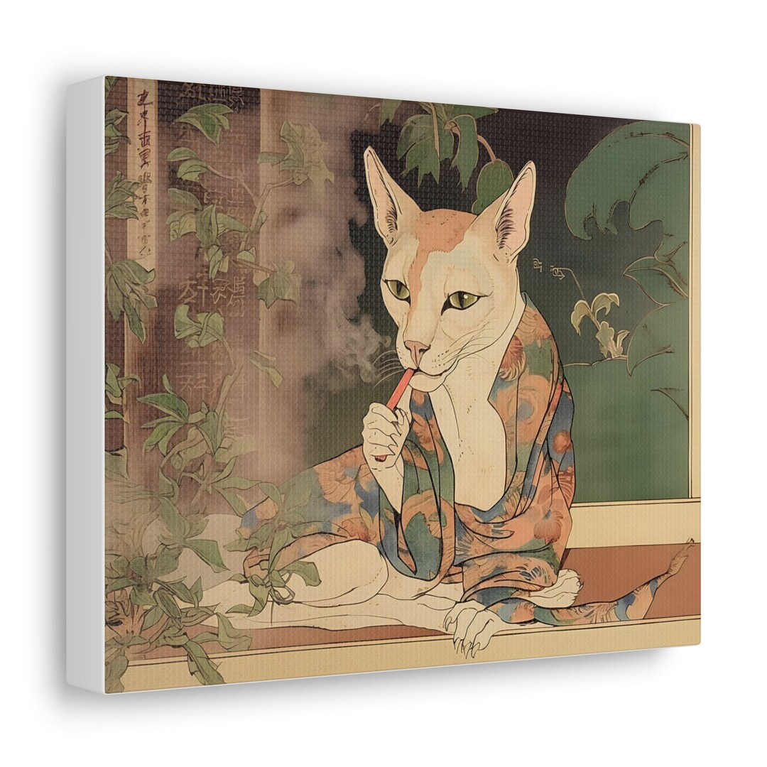 Joint Sphinx, Chill Sphinx, Japanese Sphinx, Bedroom Art Canvas ...